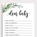 Dear Baby Wish Cards, Wishes for Baby Printable, Wish for Baby Cards ...