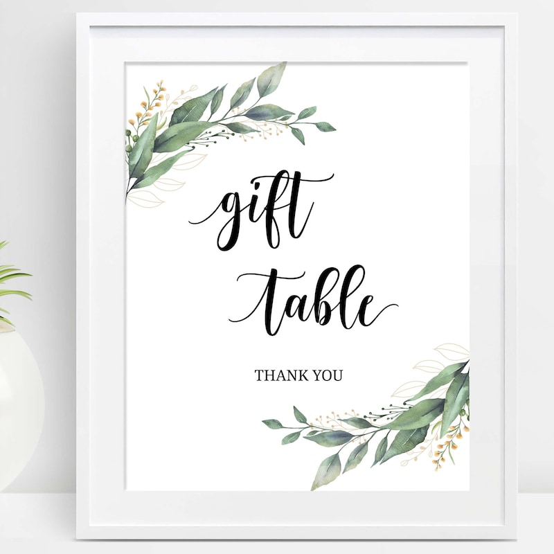 Gifts Table Sign - 60+ Gift Ideas for 2025