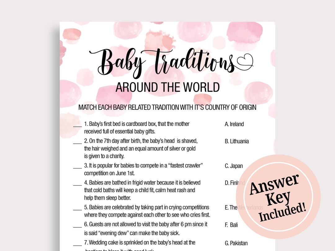 Baby Traditions Around the World Game Birth Rituals Birth Customs ...