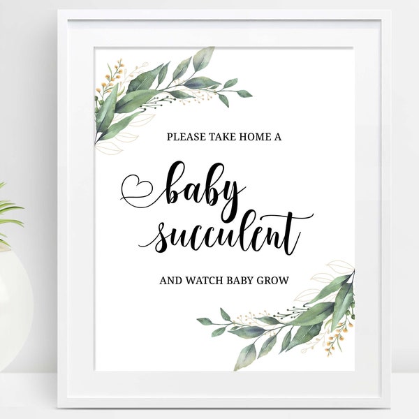 Baby Succulent Sign - Etsy