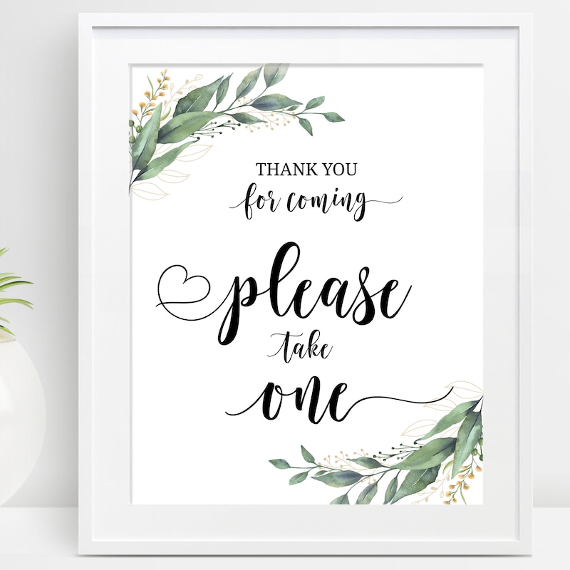 Take One Signs - Etsy