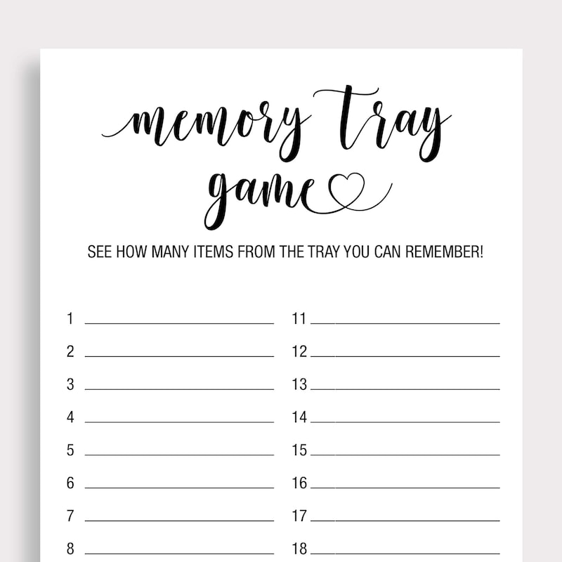 Memory Game - Etsy