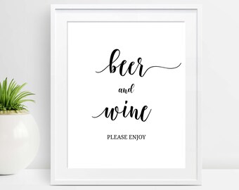 Printable Wine Bar Sign - Etsy