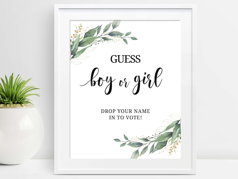 Guess Boy or Girl Sign Guess the Gender Baby Gender Prediction Game ...