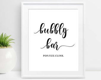 Pop Fizz Clink Sign | Etsy