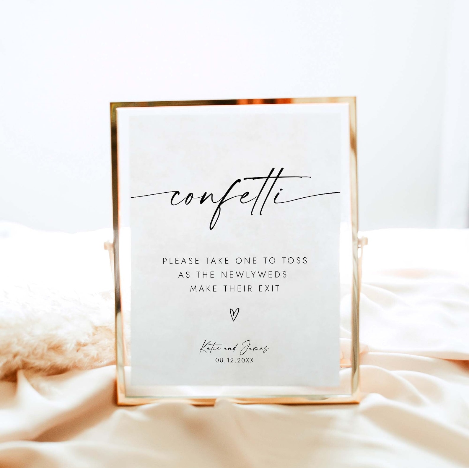 Confetti Sign Wedding Confetti Sign Modern Wedding Confetti - Etsy