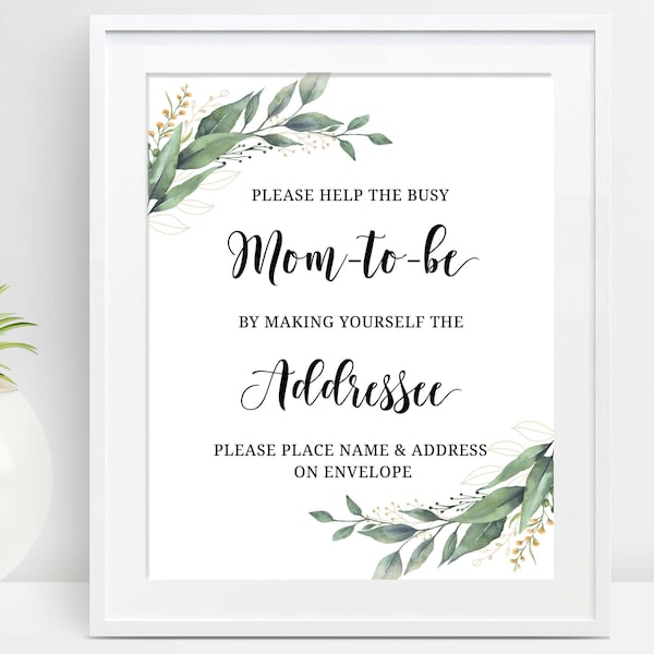 Address an Envelope Sign - Etsy