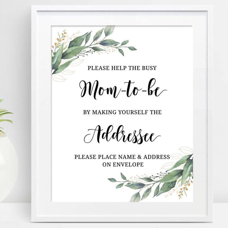 Address an Envelope Sign - Etsy