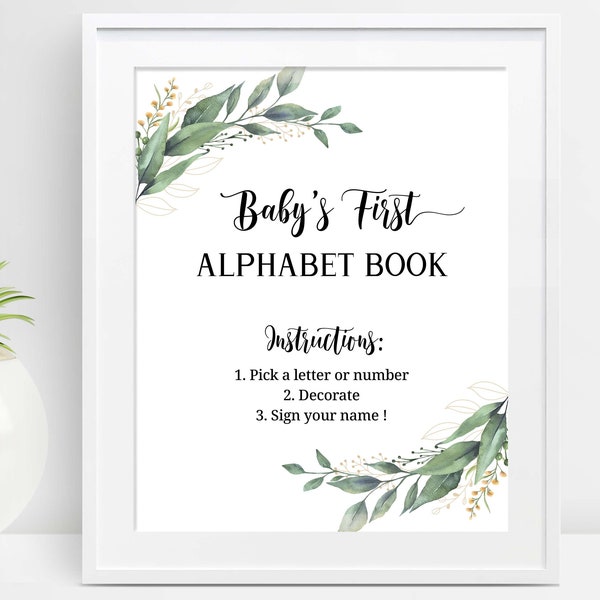 Free Babys First Alphabet Book - Etsy