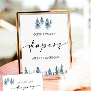 Guess How Many Diapers Are in the Diaper Cake Game Guess How Many ...
