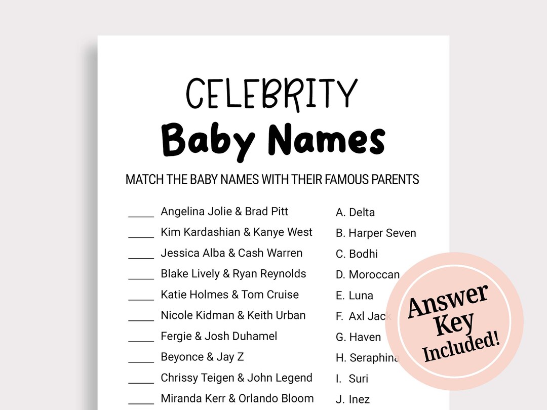 Celebrity Baby Name Game Who is That Baby Game Guess Celebrity Baby ...
