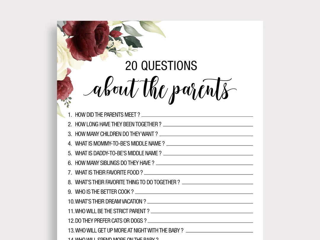 How Well Do You Know the Parents, 20 Questions About the Parents ...