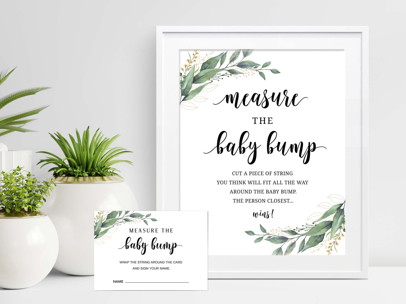 Measure Baby Bump Sign Mommy's Belly Game How Big is - Etsy