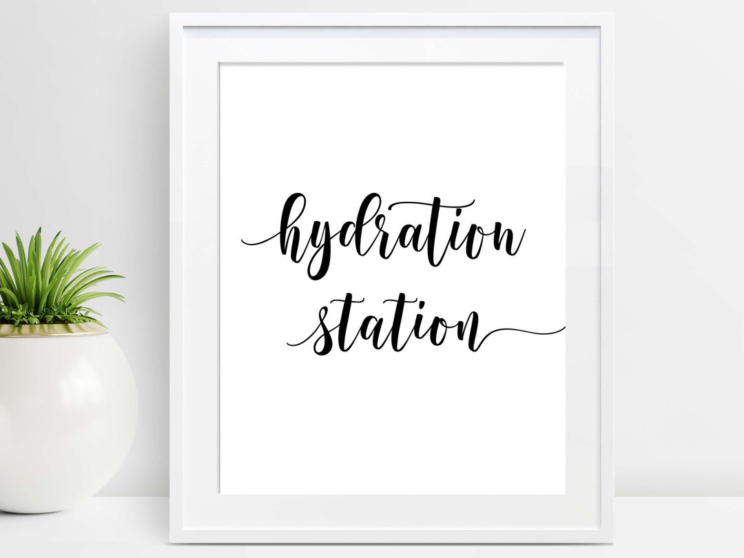 Hydration Station Sign, Drink Sign, Wedding Drinks Bar, Decorative ...