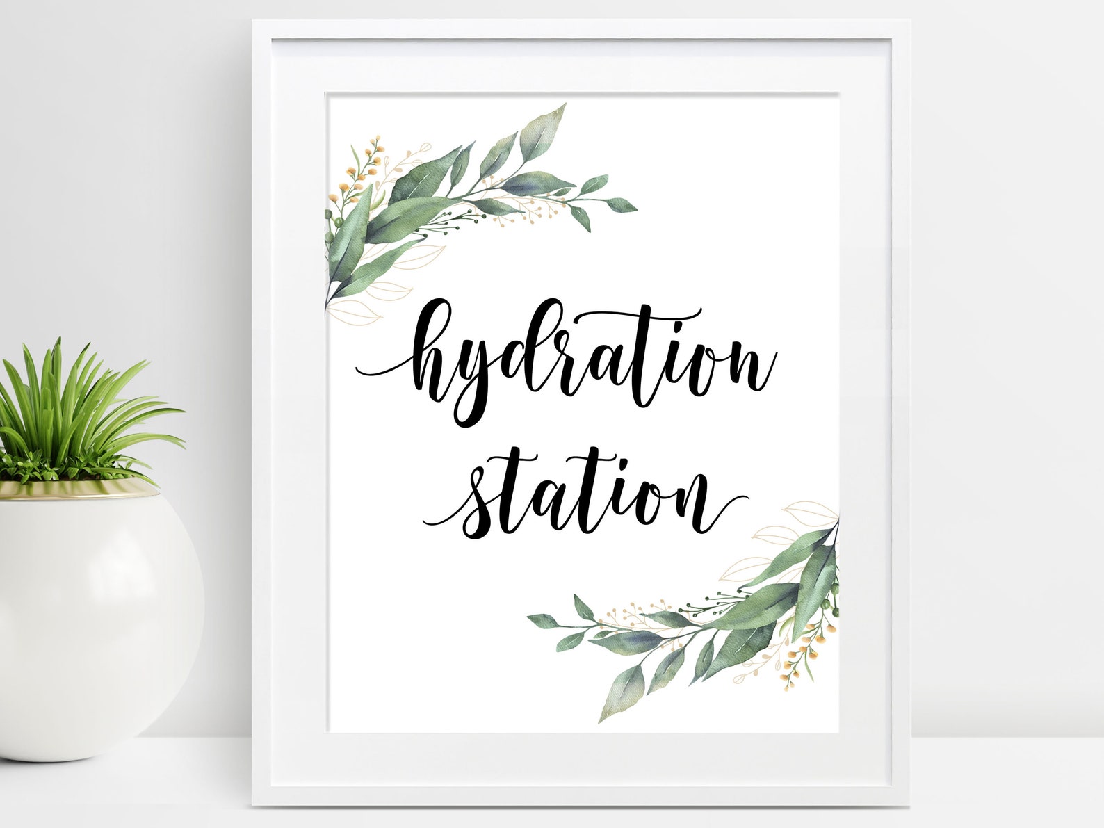 Hydration Station Sign Drink Sign Wedding Drinks Bar | Etsy