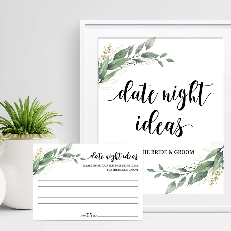 Date Night Ideas Sign - Etsy
