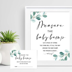 Mommy's Belly Game How Big is Mommy's Belly Measure Baby Bump Sign ...