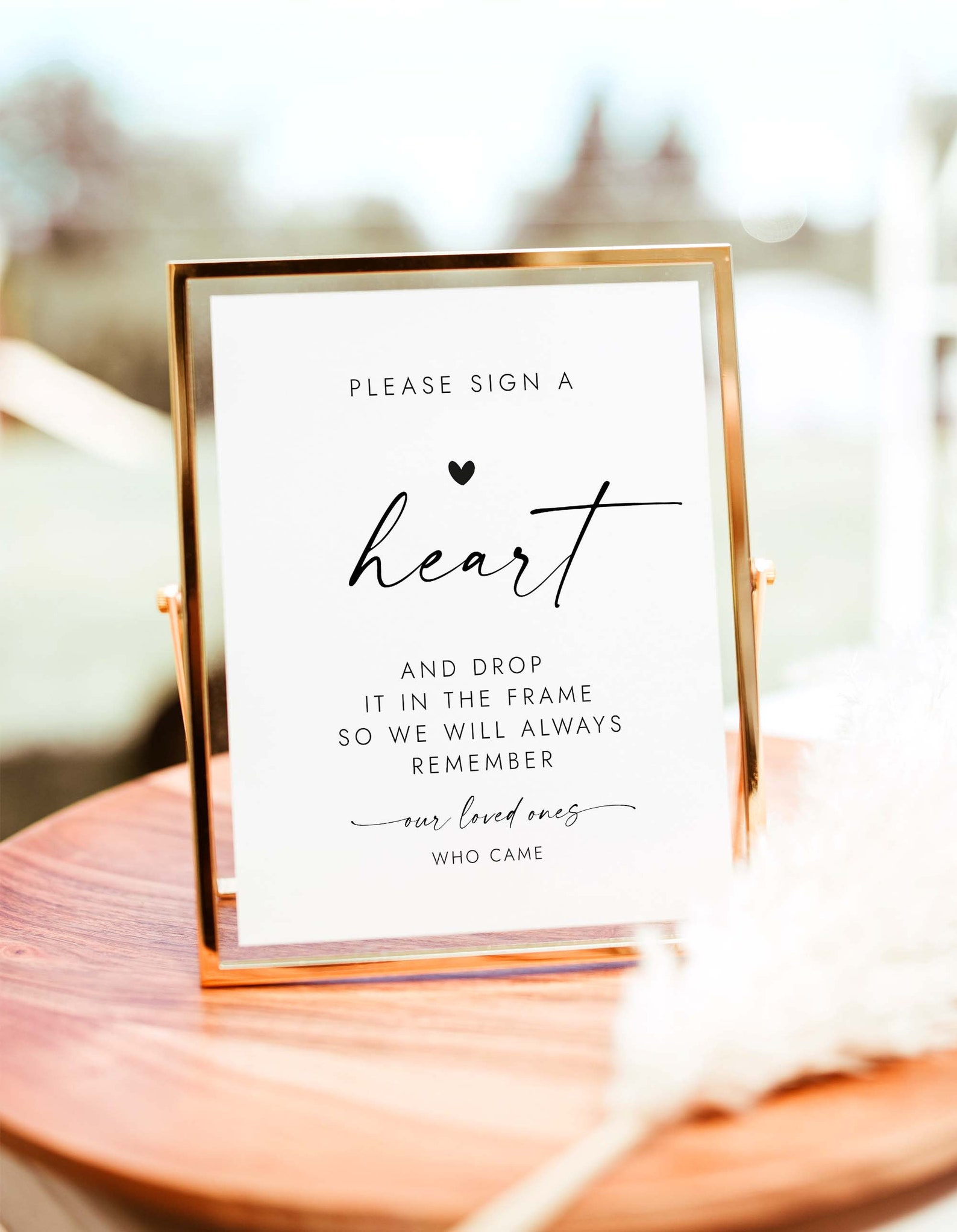 Sign a Heart Sign Wedding Guestbook Sign Drop Box Guest Book - Etsy