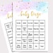 30 Prefilled Baby Shower Bingo Cards Gender Reveal Party Games Baby ...