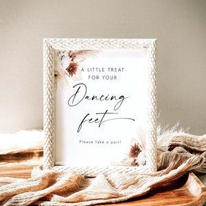 Dance Floor Sign Wedding Dancing Feet Sign Wedding Flip Flop Sign ...