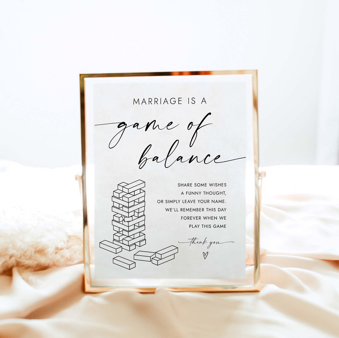 Wedding Jenga Guestbook Sign Wedding Block Sign Build Memories Sign ...