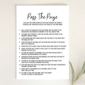 Pass the Prize Game Fun Pass the Gift Rhyme Game Funny Pass the Prize ...
