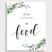 Food Sign Printable, Enjoy Some Food Sign, Greenery Food Table Sign ...