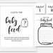 Guess the Baby Jar Food Game Guess the Baby Food Game Minimalist Baby ...