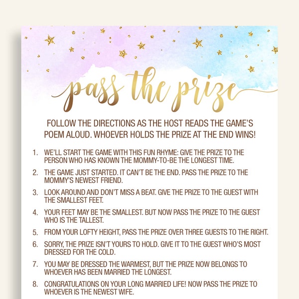 Pass the Prize - Etsy