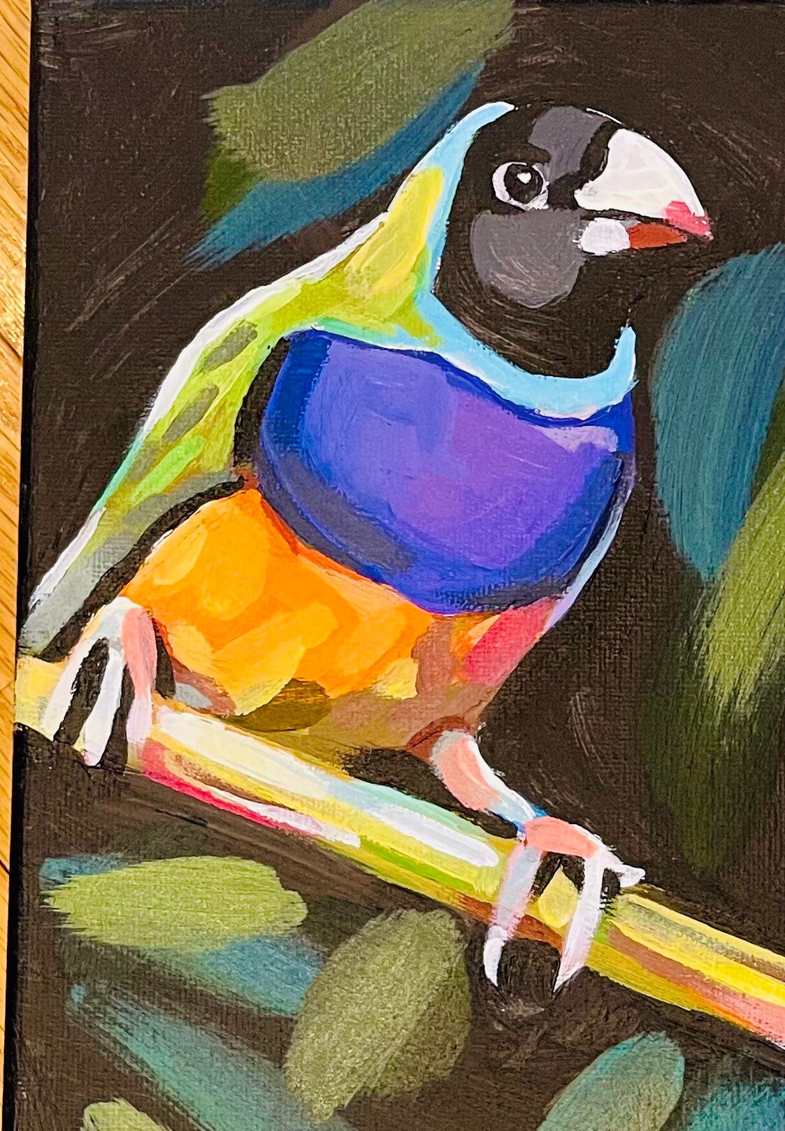 Original Tropical Birds Painting - Etsy