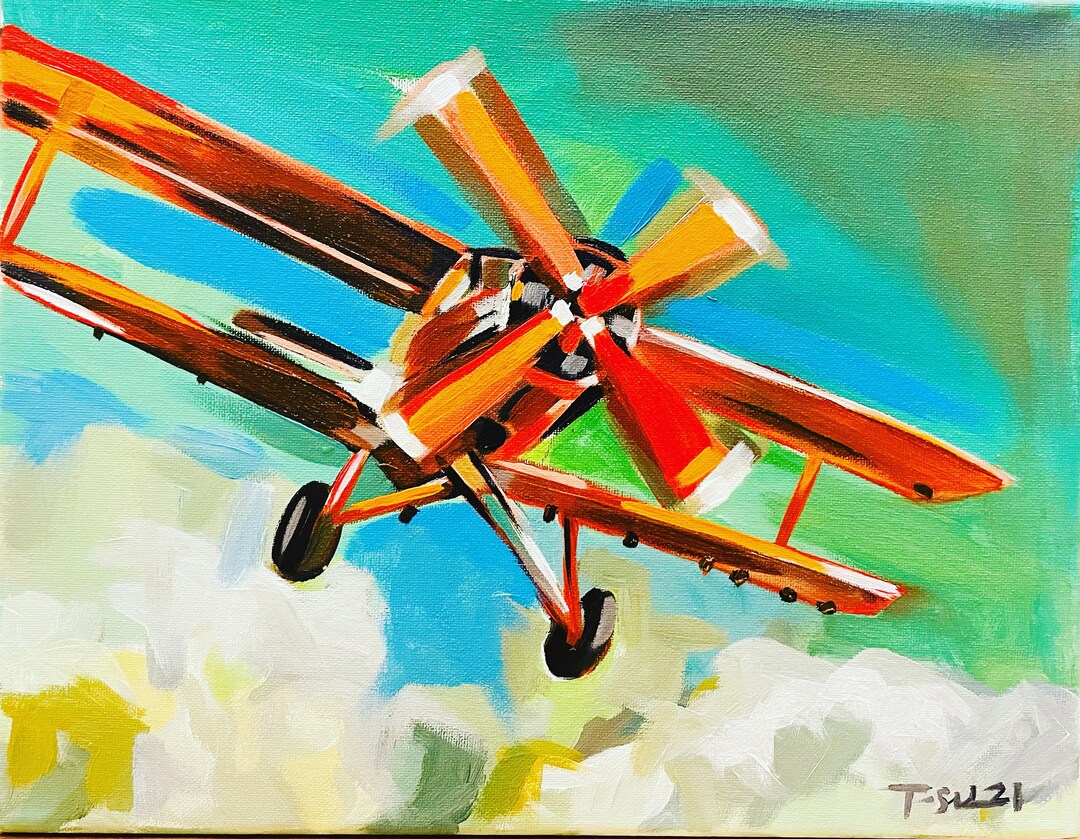 Biplane Print - Etsy