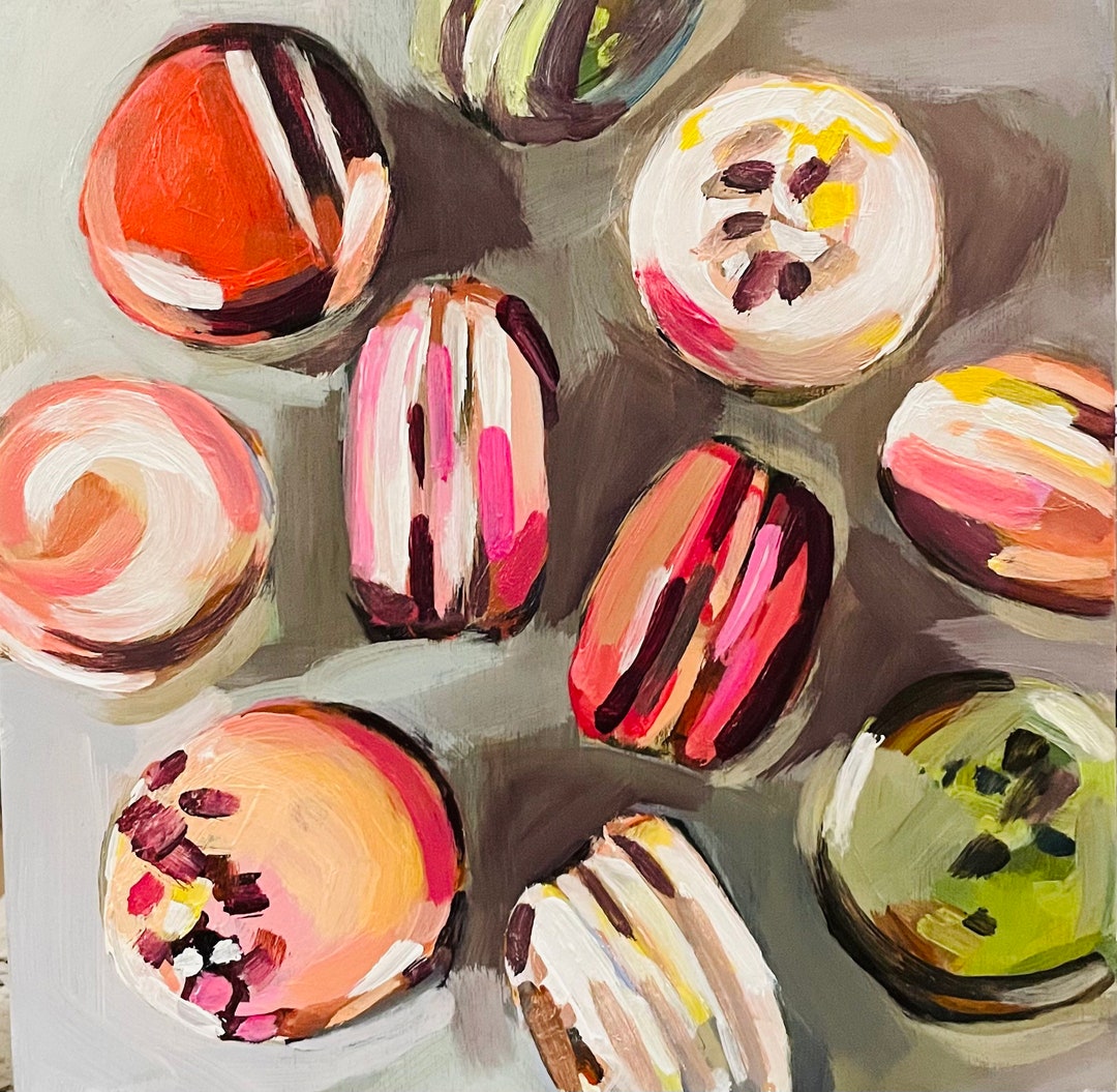 Original Painting of Macarons - Etsy