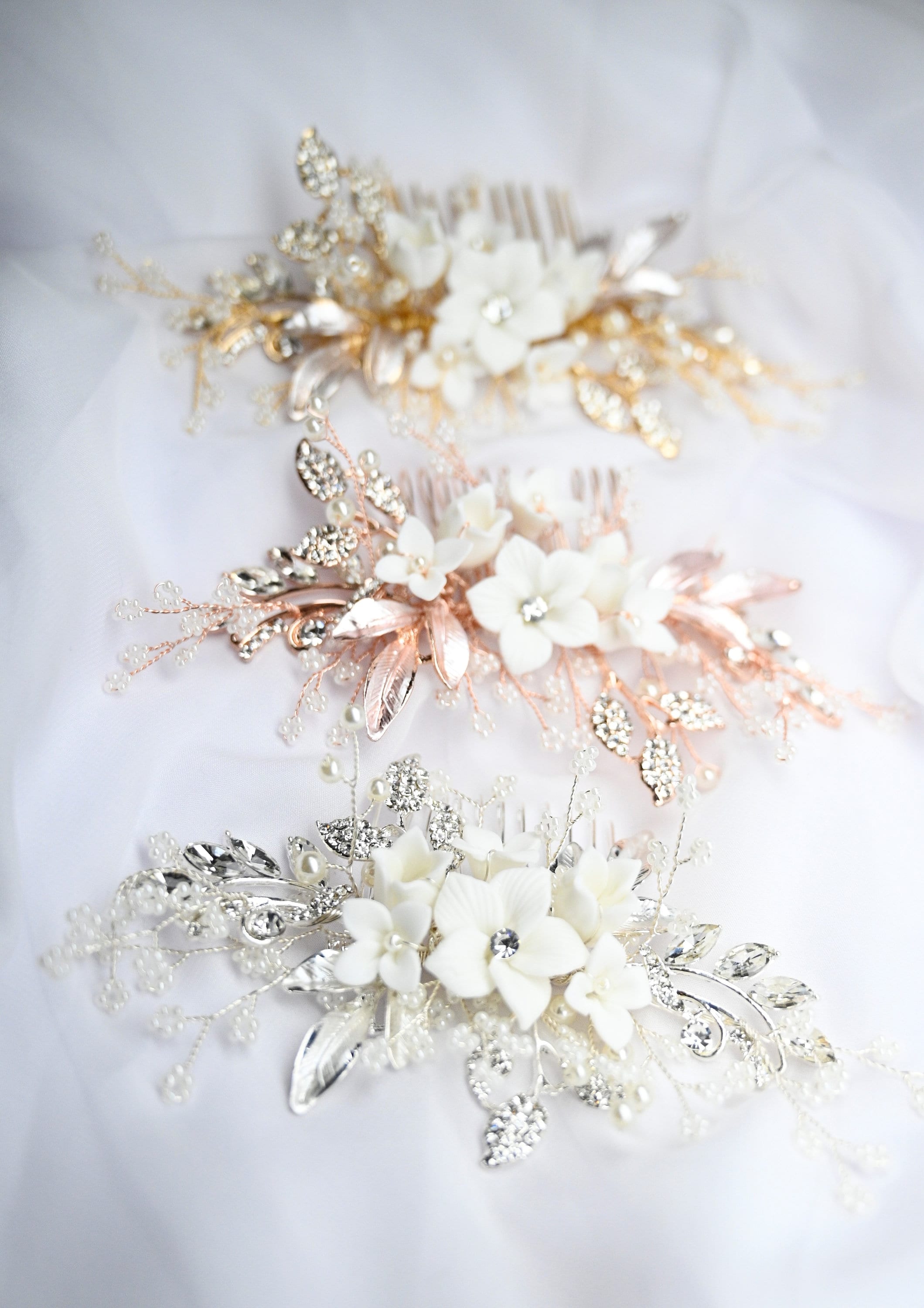 Bridal Headpiece With Flowers Wedding Flower Headpiece Bridal - Etsy