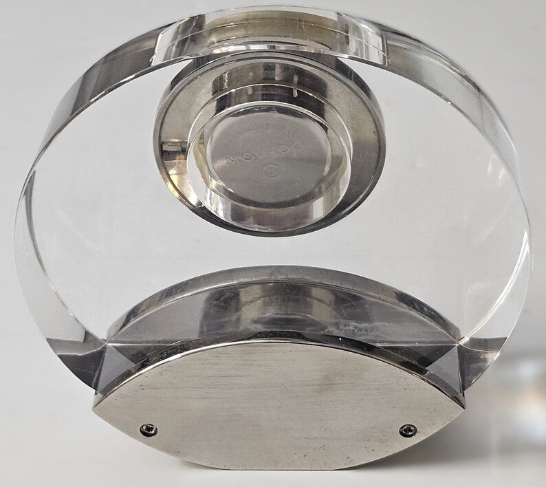 Movado Museum Cut Crystal Mantel/desk Clock - Etsy