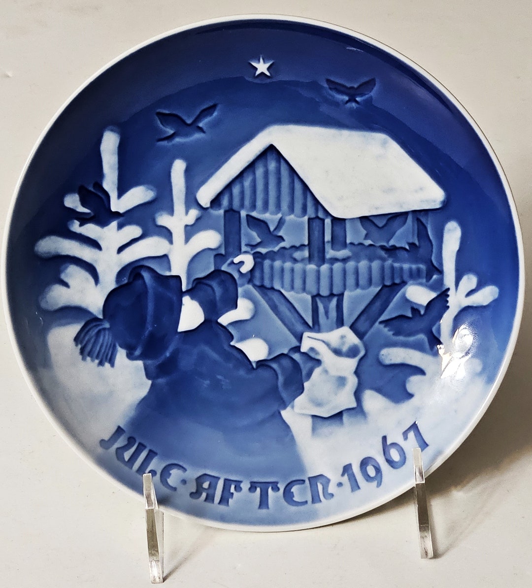 Rare Limited Edition 1967 Bing & Grondahl Annual Jule Aften Porcelain ...