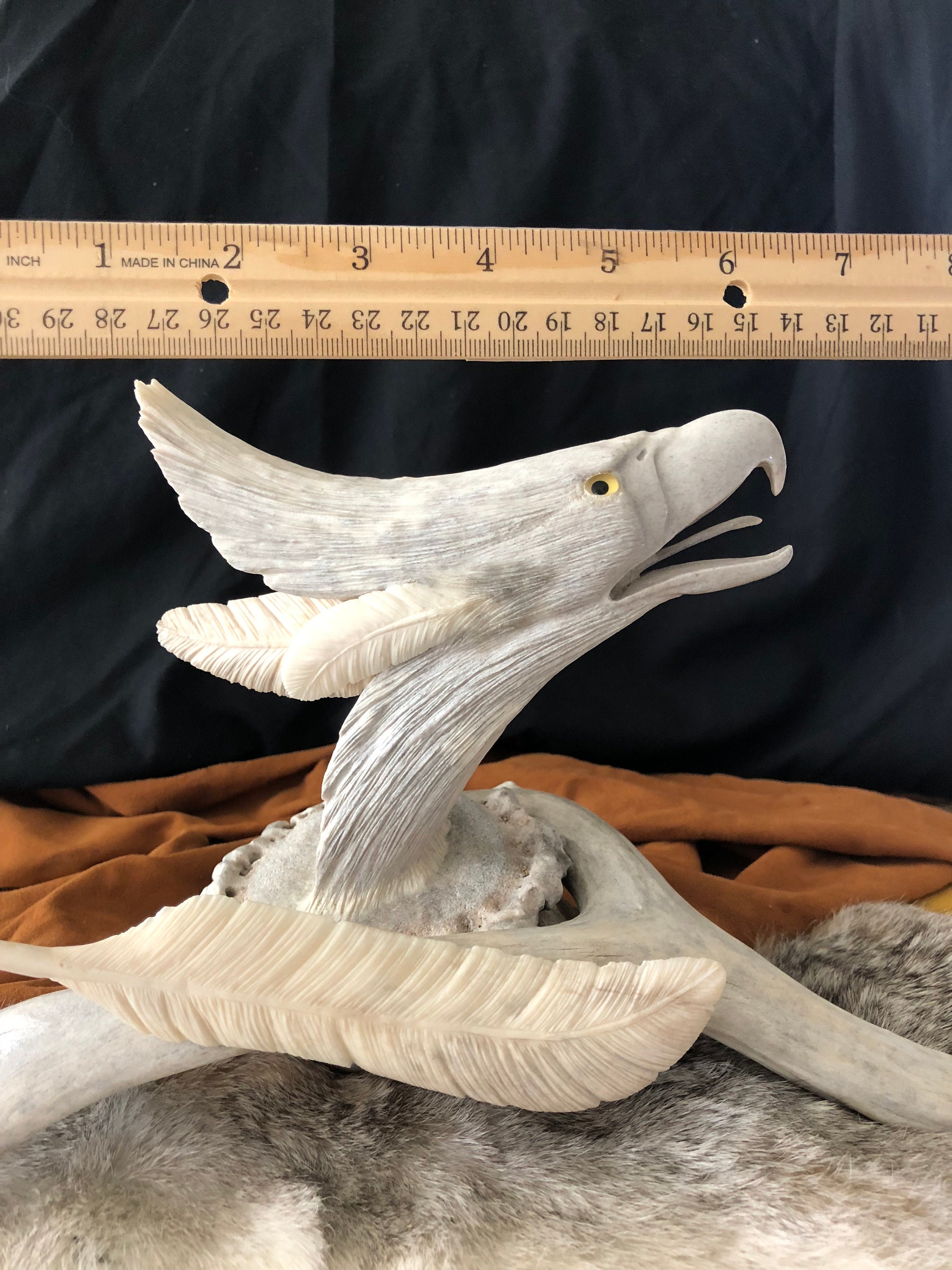 Unique Carving Wildlife Art Sculpture Antler Carving Hand - Etsy UK