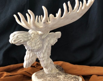 Moose Head Sculpture - Etsy