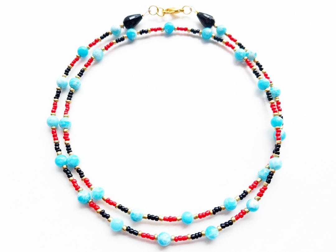 Egyptian God Heru-sema-tawy Devotional Necklace, Horus Prayer Beads ...