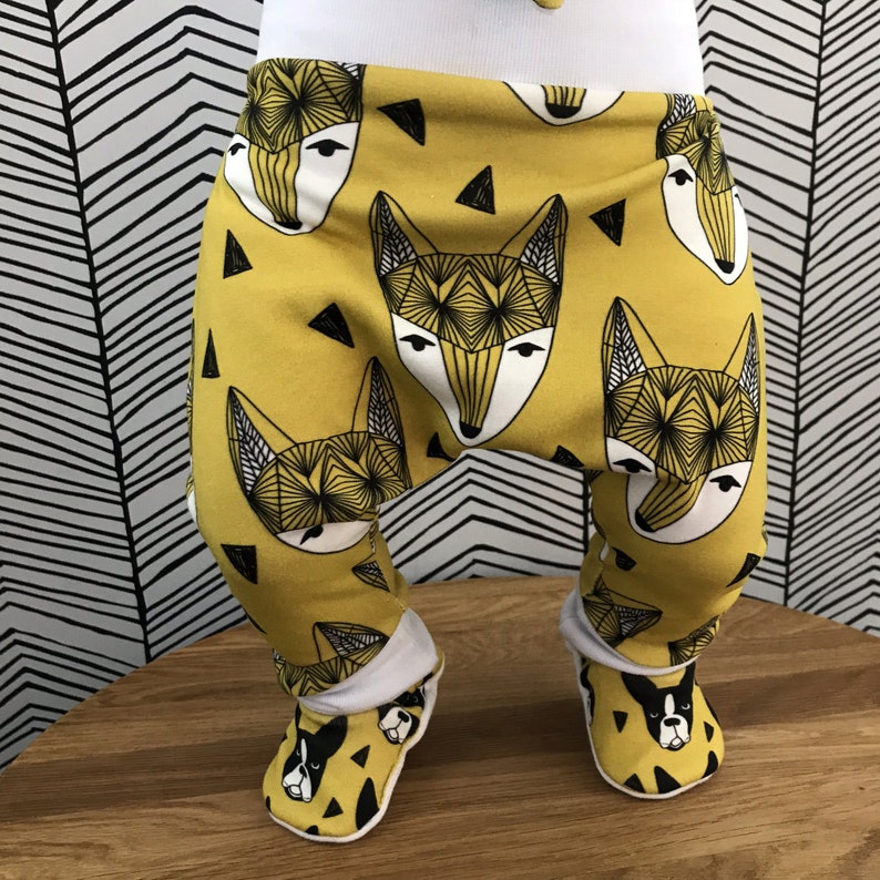 Yellow Fox Harems Mustard Fox Pants Boys Harem Pants Organic | Etsy
