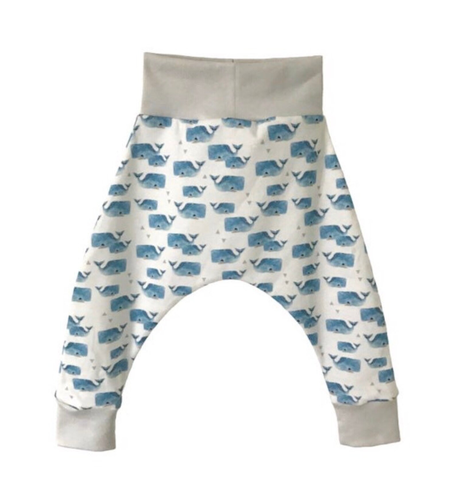 Blue Whales Baby Harem Pants - Etsy