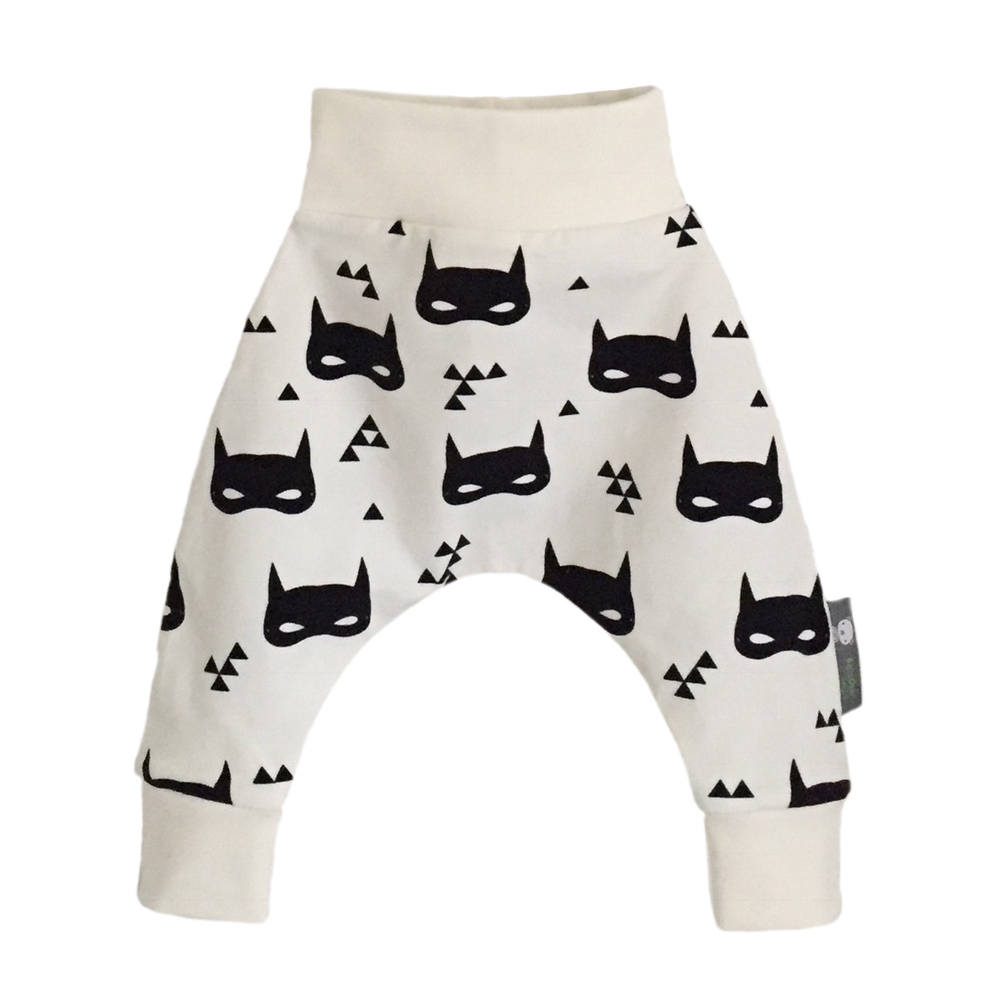 New Superhero Harems Bat Mask Pants Boys Harem Pants Organic Cotton ...