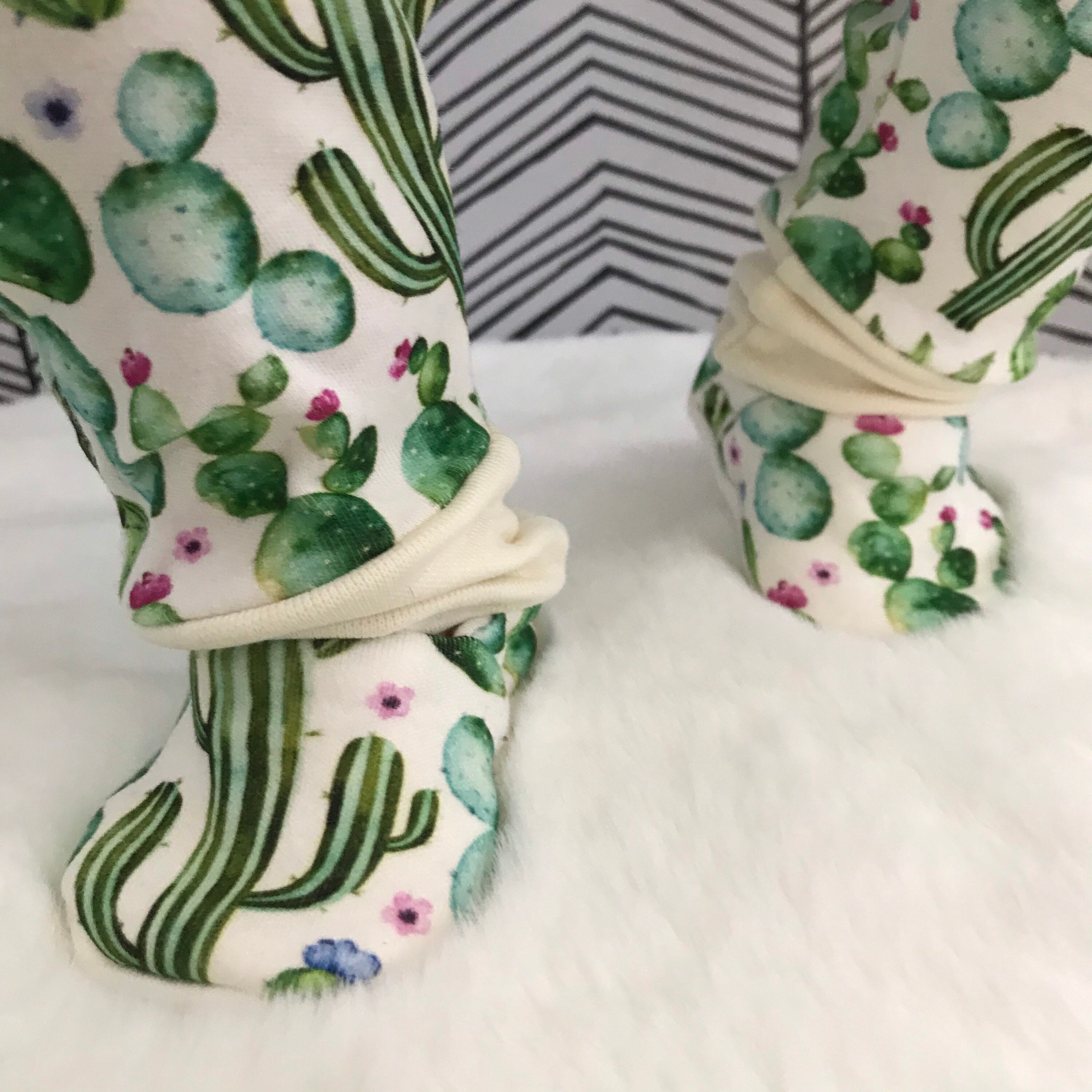 Pretty Cactus Shoes | Desert Baby | Organic Watercolour Print | Soft ...