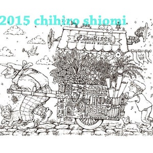Chihiro_shiomi_original_coloringpages_set_1 - Etsy