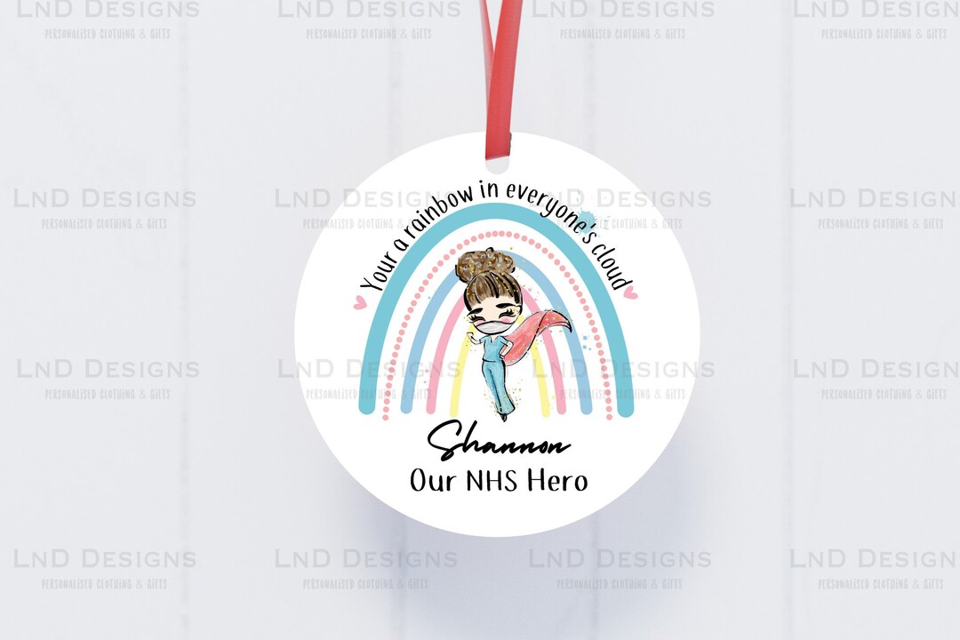 Personalised NHS Hanging Ornament Thank You Keepsake NHS - Etsy