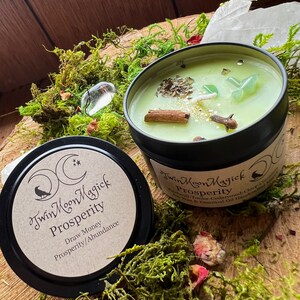 Prosperity Money Drawing Abundance - Soy & Essential Oil - Crystal ...