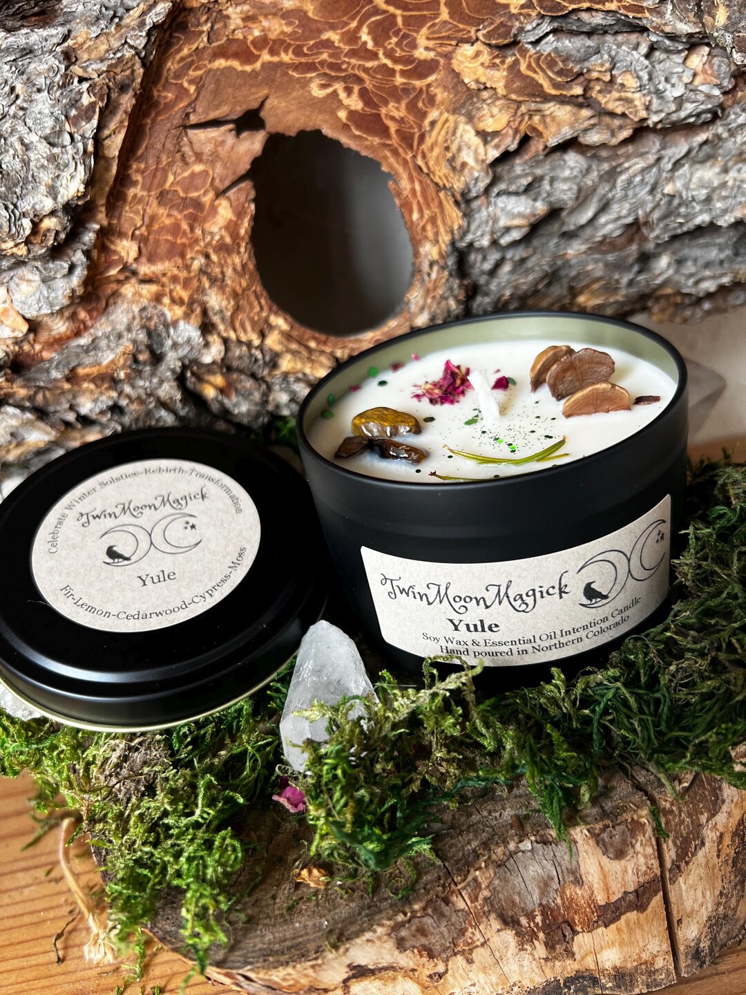 Yule Winter Solstice -transformation & Rebirth -intention Crystal ...