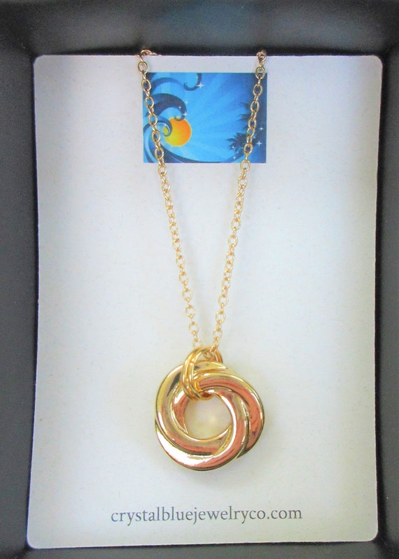 Gold Love Knot Pendantlove Knot Chainlove Knot Gold | Etsy