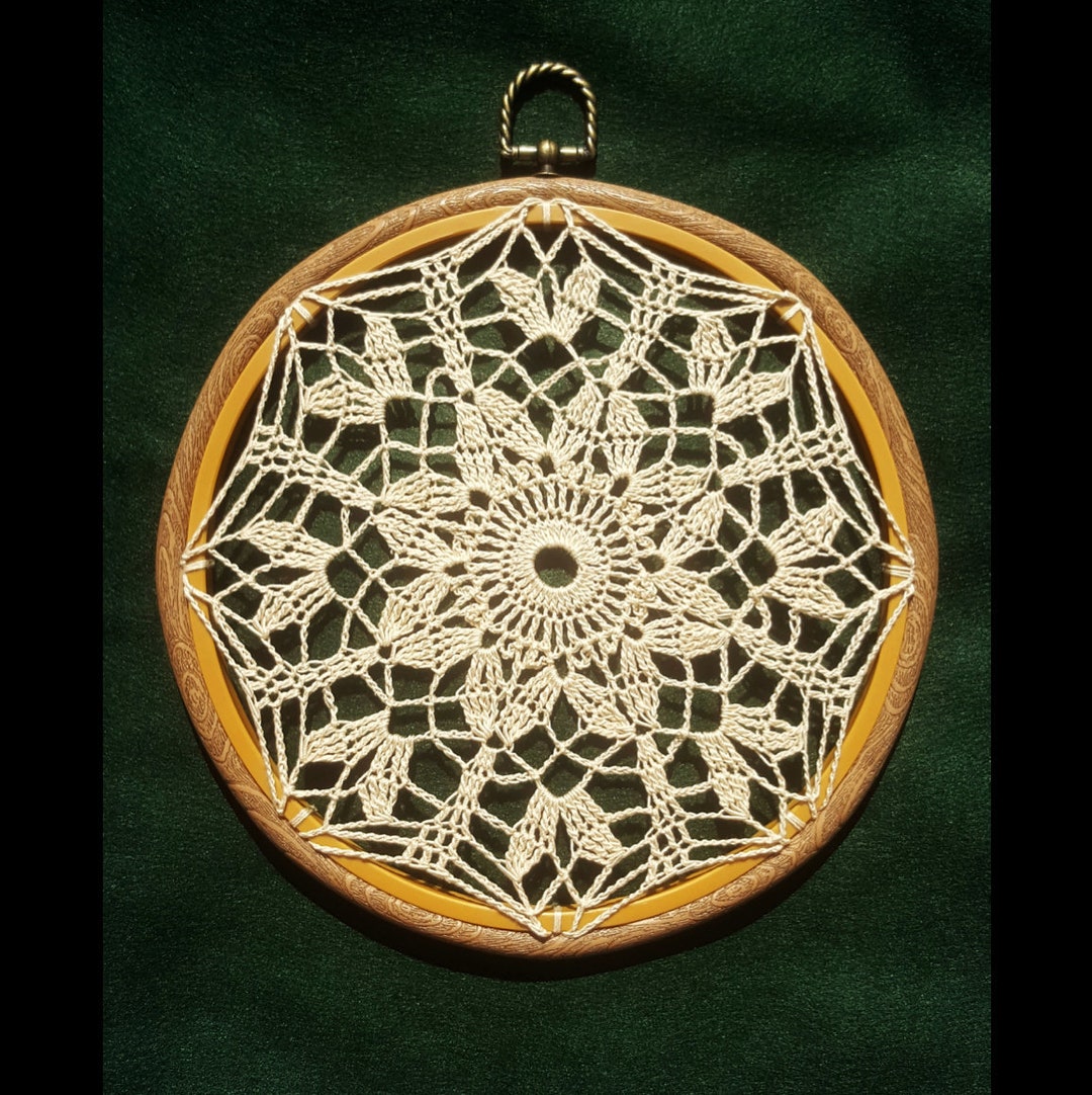 PDF Crochet Pattern: Maria Mandala Wall Hanging, Jewellery Holder, Wall ...