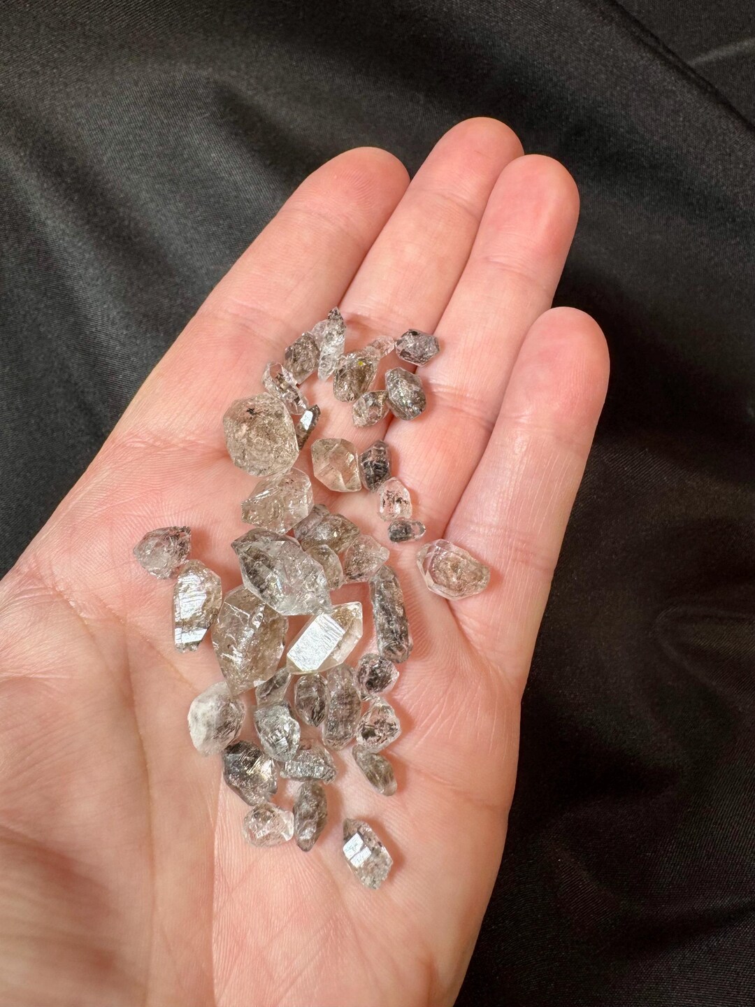 Diamond Quartz With Carbon Inclusions - Etsy