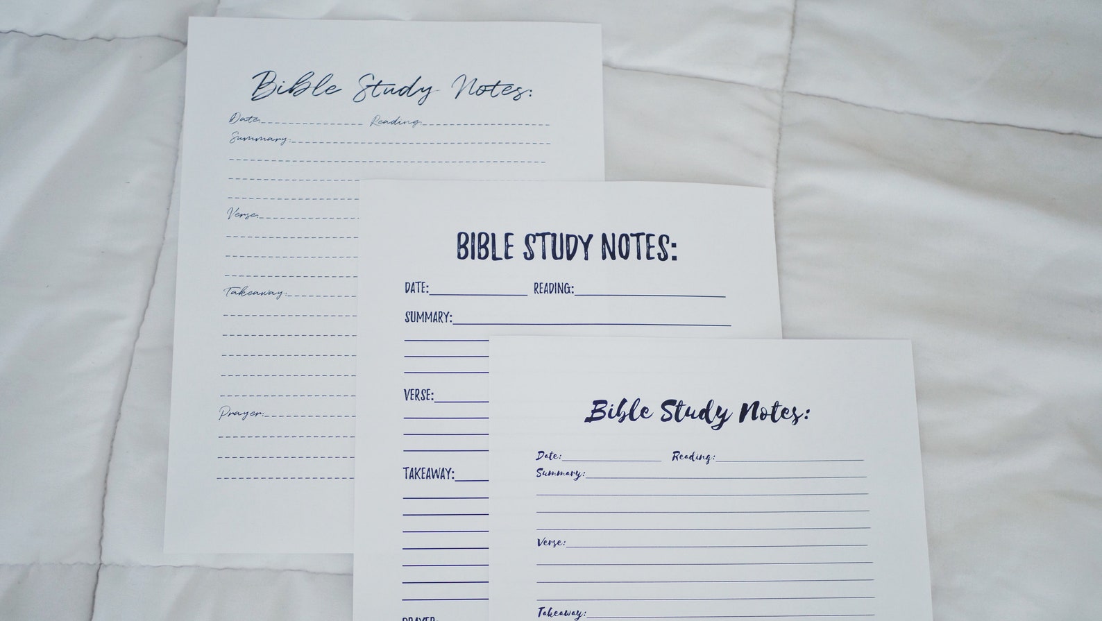 Bible Study Notes PRINTABLE Bible Study Journal PDF Bible - Etsy